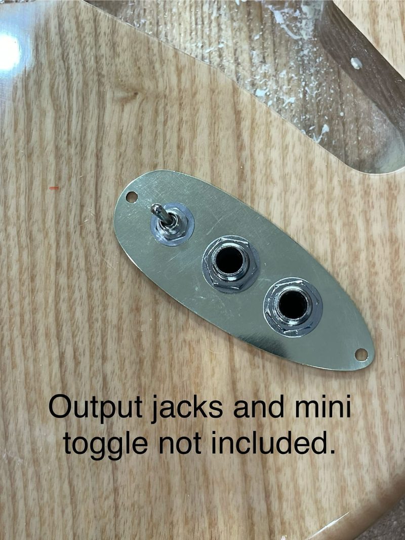 Dual Output Jack Plate with Mini Toggle for Strat Guitar with OBEL ...
